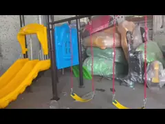 China LLDPE Plastic Children Outdoor Playground Amusement Park Childrens Plastic Slide Set for sale