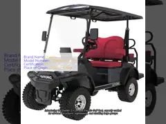 China Electric golf cart manufacturer 2 + 24-seat off-road tire electric golf cart sightseeing car shuttle car for sale