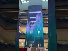 China Full Color Impact Resistant Transparent Led Film Display Outdoor Transparent Led Screen for sale