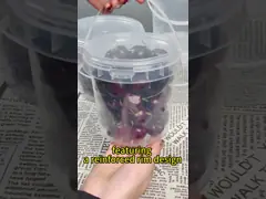 China Food Grade PP Buckets 1L to 20L for Shea Butter Chocolate Spread Food Sauces Beverages Transparent Containers for sale