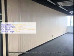 Home Theater Linear Timber Grooved Acoustic Panels Sound Absorption Building Material