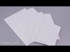 China 15 Pack Canvas Boards For Oil Painting , Black Cotton Canvas Panels Multi Purpose for sale