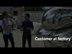 3M High Mirror Polished Stainless Steel Falling Stone Artwork