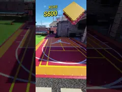 Weather Resistant Basketball Court Flooring Tiles Multi Sport Interlocking Tiles CE RoSH