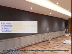 China Dance Room Soundproofing Black Fabric Wrapped Acoustical Wall Panels Absorbing Board for sale