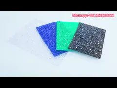 China UV 400 Unbreakable Clear Colored Polycarbonate Sheets Diamond Poly Carbonate Plate for sale