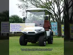 Green pass golf cart, four-seat open electric sightseeing car, wide viewing space and high comfort