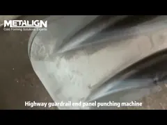 China Hydraulic Punching Line End Tail Plates Highway Guardrail Forming Machine 3–4mm Cold Rolled Steel for sale