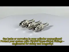 China ISO9001 CE Certified Nickel-plated Brass Cylinder Connectors for Gas Medium Applications for sale