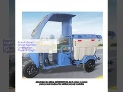 2-square 4-square garbage truck for property sanitation