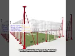 China Modular Outdoor Indoor Soccer Field Explosion Proof Custom Size Football Training Cage for sale