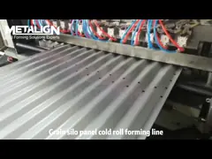 Corrugated Silo Panels Silo Roll Forming Machine High Speed with Waste Material Collection and Hydraulic Punching