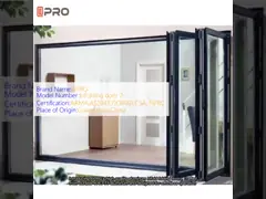 high quality aluminum bifold  folding door manufacture
