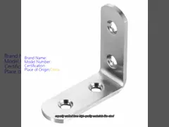 China Aluminum Gasket L Shaped Metal Bracket Stainless Steel Spring Clip Fixing Part for sale