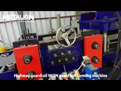China W Shape Highway Guardrail Forming Machine For Heavy Duty Cold Rolled Steel Panels for sale
