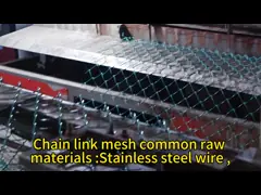 China Diamond Hole Chain Link Mesh Roll PVC Coated  10-50m Length for sale