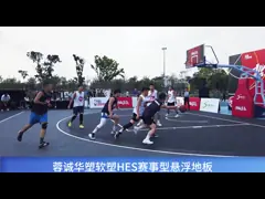 Weather Resistant Basketball Court Flooring Tiles Multi Sport Interlocking Tiles CE RoSH