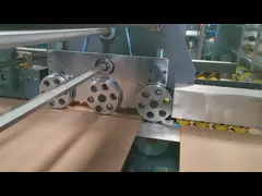 The Pressing Section Of Black Automatic Folder Gluer Stitcher Machine