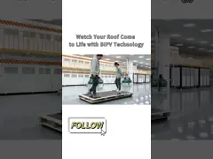 Eco Friendly Home BIPV Solar Modules 520W Color Steel Solar PV Tiles