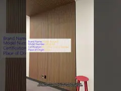 Linear Maple Veneer Tongue And Grooved Soundproofing Slat Wall Ceiling Acoustic Panels