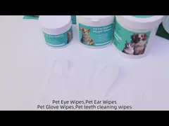 China Paraben Free Dog Dental Finger Wipes Aloe Vera Witch Hazel Pet Dental Cleaning Finger Wipes for sale