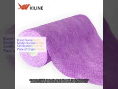 Custom Size Purple Disposable Cleaning Cloths Dusting Rolls 55gsm Highly Absorbent