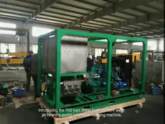 China 1150bar 90kw High Pressure Water Jet Cleaning Pump Cold Water Cleaning Machine for sale