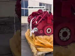 Wooden Boxed Whole Set Diesel Engine Assembly With Exhaust System QSK50