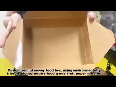 Customized Cardboard Food Takeaway Boxes Packaging Biodegradable Frozen Food