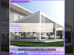 Waterproof Windproof Aluminium Pergola for Garden Design Aluminum Retractable Pergola