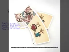 China FSC Customized Flexo Printing Cupstock Paper Cup Raw Material PE Coated Paper Cup Fan for sale