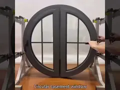 China N-60 Aluminum Casement Windows with Double Tempered Glass - Custom Sizes 5000 SQM Monthly Capacity for sale