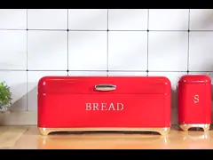 crown bread bin and tea sugar salt organizer can set