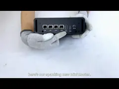 Cina Intel N100 4 LAN Dual COM Industrial Mini PC senza ventole con WIFI DDR4 16G RAM Windows Linux in vendita