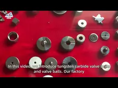 China Cemented Carbide Valve Seat and Valve Core for Oil & Gas Industry - 89.5-93 HRA Hardness, 3200-4500 MPa Bending Strength for sale