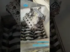 Engine casing shredder, scrap aluminum shredder, waste metal shredder