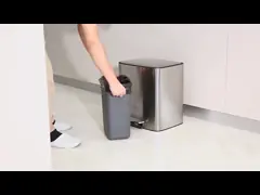 11.5L*2 recycle bins 2 compartment trash can