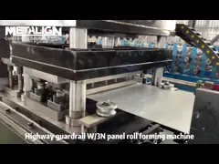 High-Speed Highway Guardrail Roll Forming Machine with Hydraulic Punching and Precise Cutting