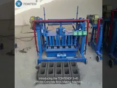 중국 두 구멍 콘크리트 벽돌 만드는 기계 220V 두 단계 전력 벽돌 만드는 기계 판매용