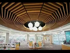 China Metal Acoustic Ceiling Tiles Woodgrain Aluminium Composite Sound Proof Insulation Board for sale