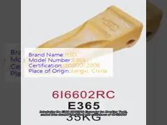 China E365 6I6602RC 6I6602 6I6602TL Excavator Ice Breaking Teeth for Hard Surfaces for sale