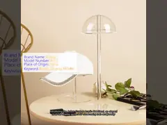 China Transparent Black Acrylic Display Stands Hair Accessory Holder 20cm for sale