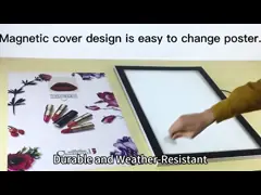The magnetic cover design makes it easier to replace posters.