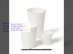 Food Grade Disposable Single Wall  Cups for Hot and Cold Beverages