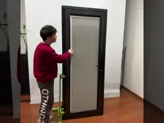 Cina Isolamento termico insonorizzato Porte a cerniera in alluminio in vendita