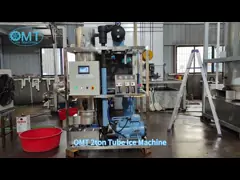 OMT 2 Tonnen pro Tag Eisschlauchmaschine Hochleistungs-Equipment aus Edelstahl für Hotels