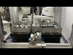 assembly line for electric socket with gantry mechanism for turn over