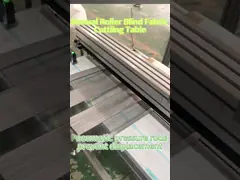 China Multi Function Manual Roller Blind Fabric Cutting Table for Sunscreen / Blackout / Zebra Roller Blind Fabric for sale