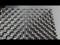 Stainless Steel Wire Crimped Metal Mesh For Partition Wall Using For Hotel