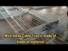China Flat Welding Wire Mesh Cable Tray Stainless Steel 4mm  5mm 6mm Diameter for sale